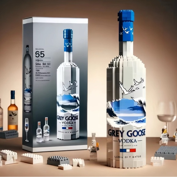 Lego | Games | Lego Grey Goose Vodka Set Blue White Gray | Poshmark
